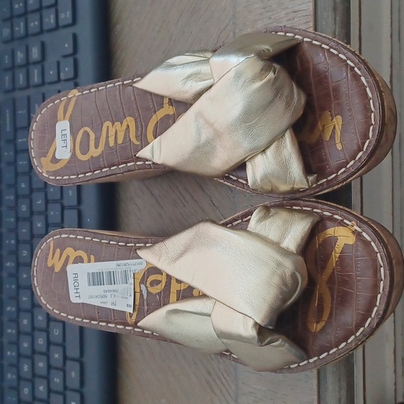 Sam Edelman | Shoes | Sam Edelman Ramsey Leather Platform Wedge Slide ...